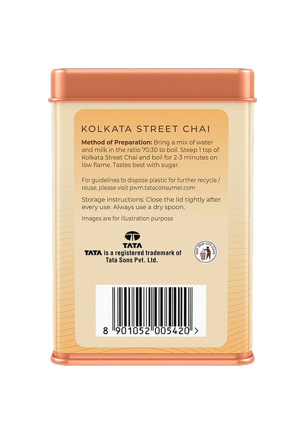 Buy Kolkata Street Chai Online - Black Tea (100g) | 1868 by Tata Tea