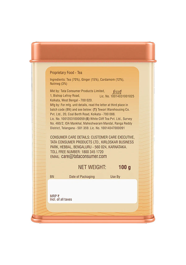 Buy Kolkata Street Chai Online - Black Tea (100g) | 1868 by Tata Tea