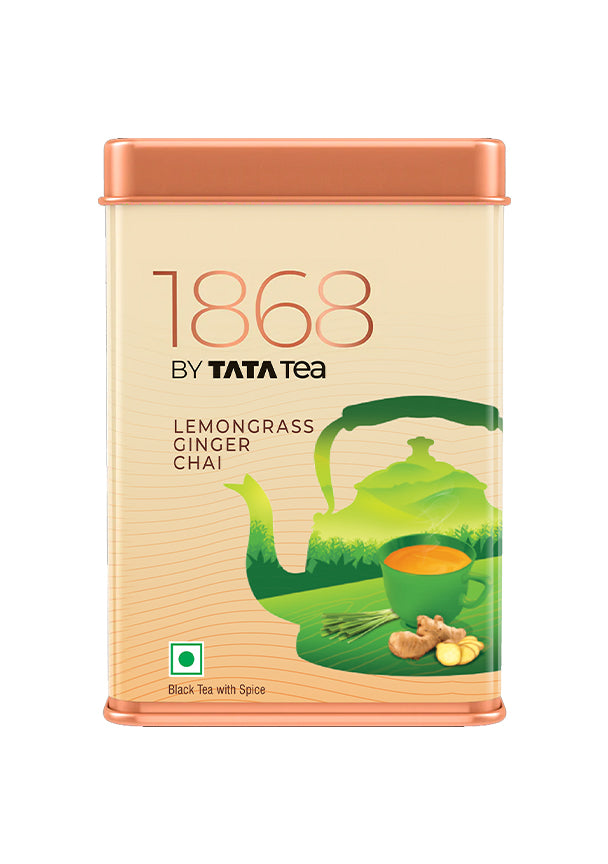 Buy Lemongrass Ginger Chai Black Tea Online | 1868 by Tata Tea