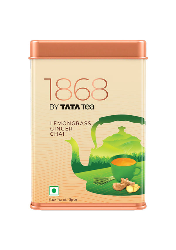 Buy Lemongrass Ginger Chai Black Tea Online | 1868 by Tata Tea
