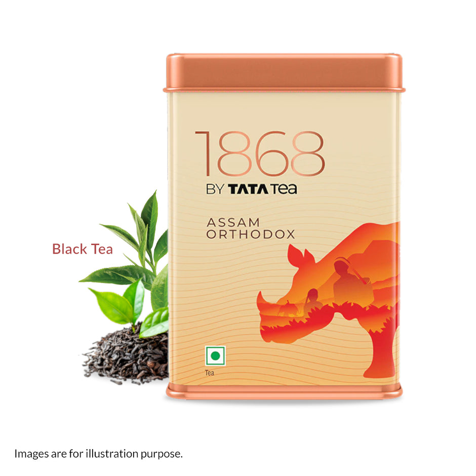 Buy Assam Orthodox Malty Black Tea Online | 1868 by Tata Tea