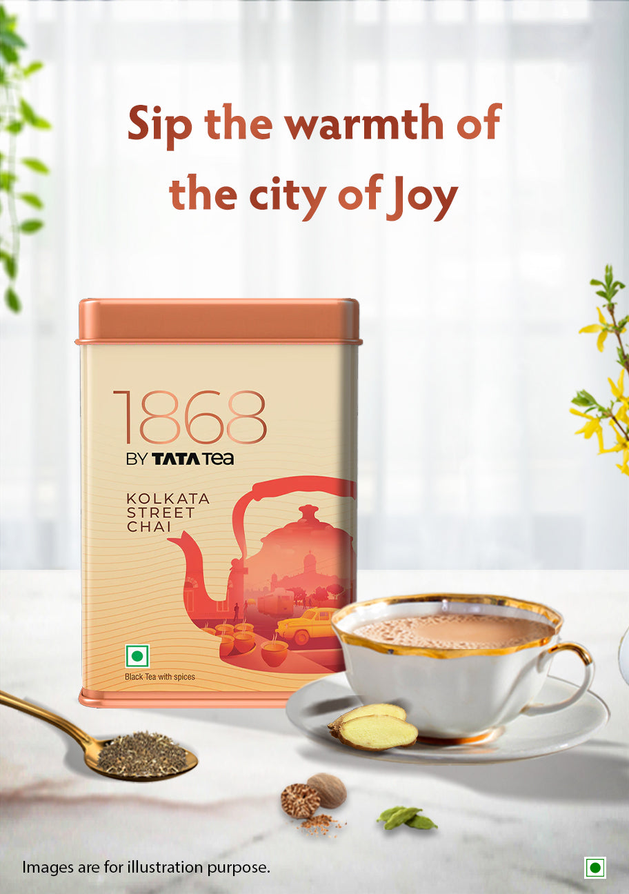Buy Kolkata Street Chai Online - Black Tea (100g) | 1868 by Tata Tea